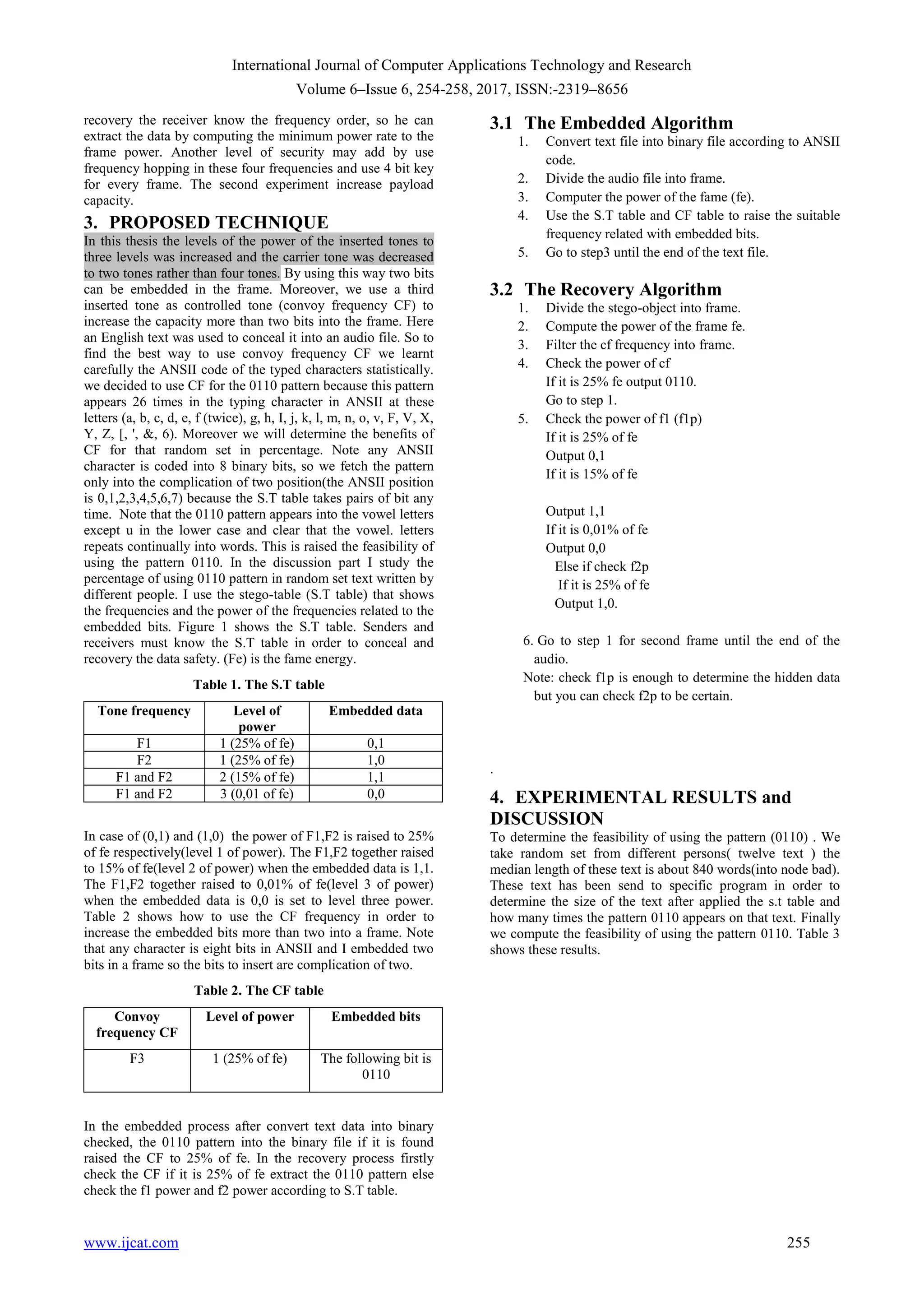 Audio Steganography Using Tone Insertion Technique | PDF