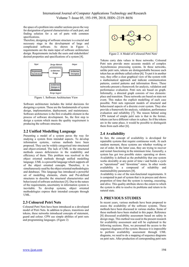 Availability Assessment of Software Systems Architecture Using Formal Models | PDF | Computer ...