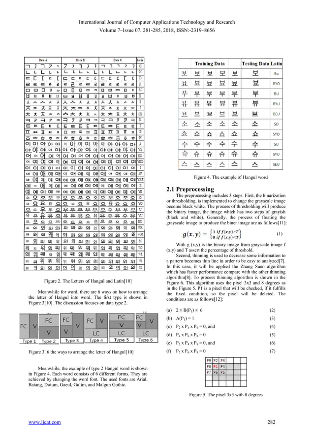Hangul Recognition Using Support Vector Machine | PDF