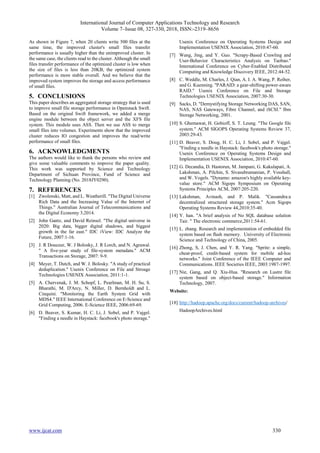 A Strategy for Improving the Performance of Small Files in Openstack Swift | PDF