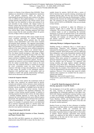 Leveraging AI and Deep Learning in Predictive Genomics for MPOX Virus ...