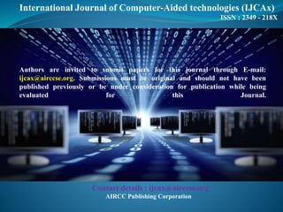 International Journal of Computer-Aided technologies (IJCAx) | PPT