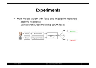 Robustness of multimodal biometric verification systems under realistic spoofing attacks - G.L ...