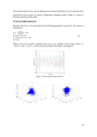 SYNCHRONIZATION OF A FOUR-WING HYPERCHAOTIC SYSTEM | PDF