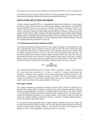 Optimal Feature Selection from VMware ESXi 5.1 Feature Set | PDF