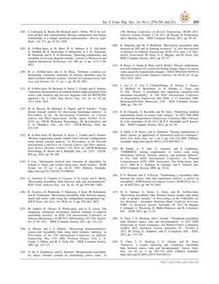 Requirements Traceability: Recovering and Visualizing Traceability ...