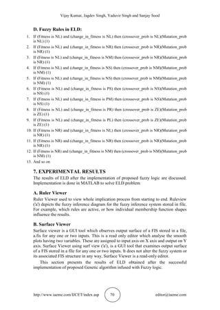 OPTIMAL ECONOMIC LOAD DISPATCH USING FUZZY LOGIC & GENETIC ALGORITHMS | PDF
