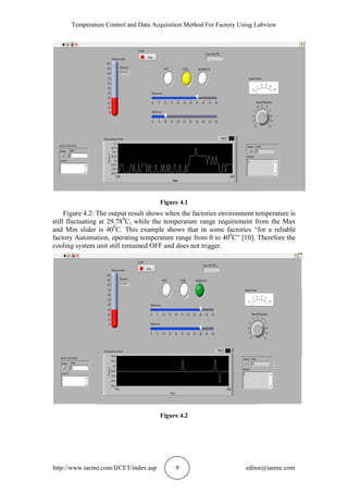 TEMPERATURE CONTROL AND DATA ACQUISITION METHOD FOR FACTORY USING ...