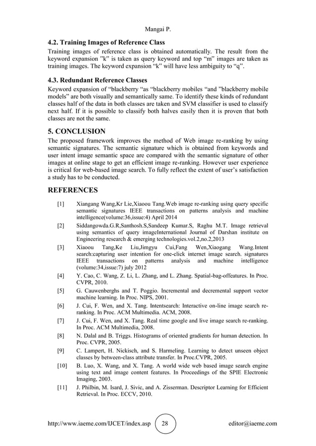 ENHANCED WEB IMAGE RE-RANKING USING SEMANTIC SIGNATURES | PDF