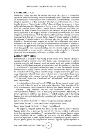 MEMORY EFFICIENT FREQUENT PATTERN MINING USING TRANSPOSITION OF DATABASE | PDF | Email | Internet