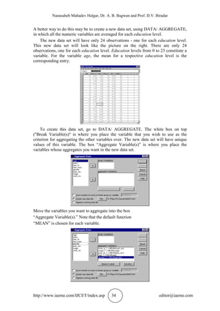 DATA HANDLING FOR SPSS | PDF