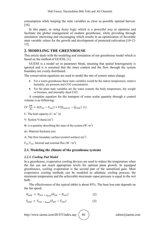 OPTIMIZING THE GREENHOUSE MICRO-CLIMATE MANAGEMENT BY THE INTRODUCTION ...