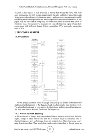 DEVELOPMENT OF CONTROL SOFTWARE FOR STAIR DETECTION IN A MOBILE ROBOT USING ARTIFICIAL ...