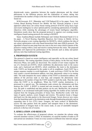 STUDY AND PERFORMANCE EVALUATION OF ANTHOCNET AND BEEHOCNET NATURE INSPIRED MULTIHOP ROUTING ...