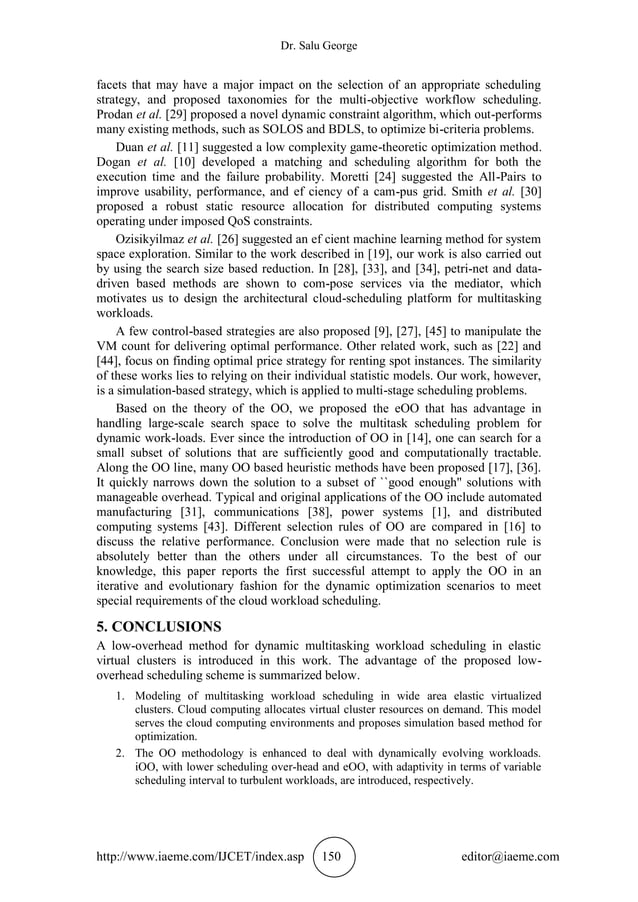 Generative Scheduling Of Effective Multitasking Workloads For Big Data