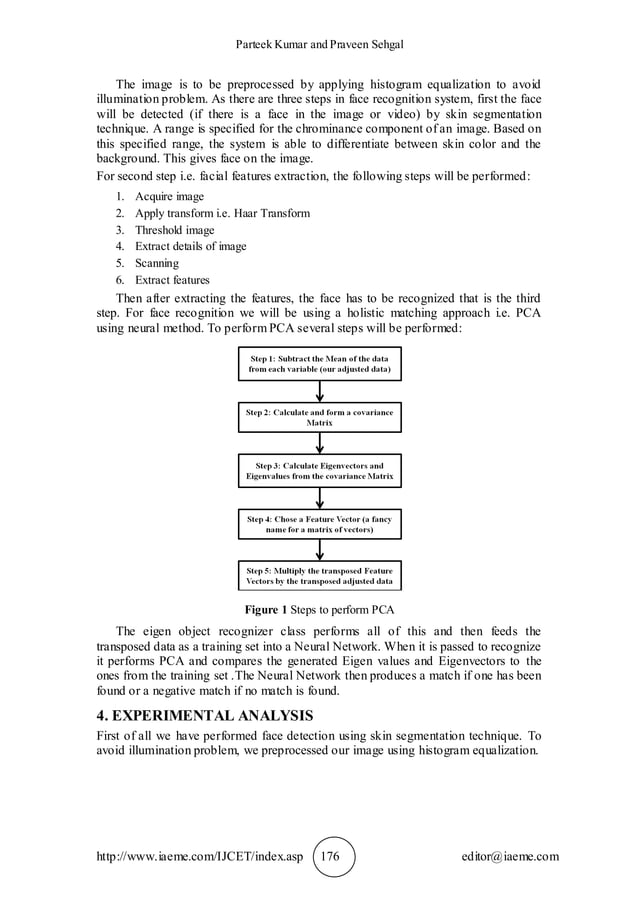Face Detection Using Principal Component Analysis Pdf