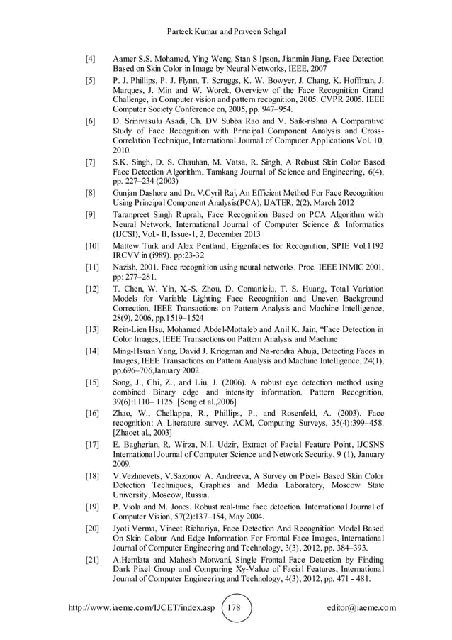 Face Detection Using Principal Component Analysis Pdf