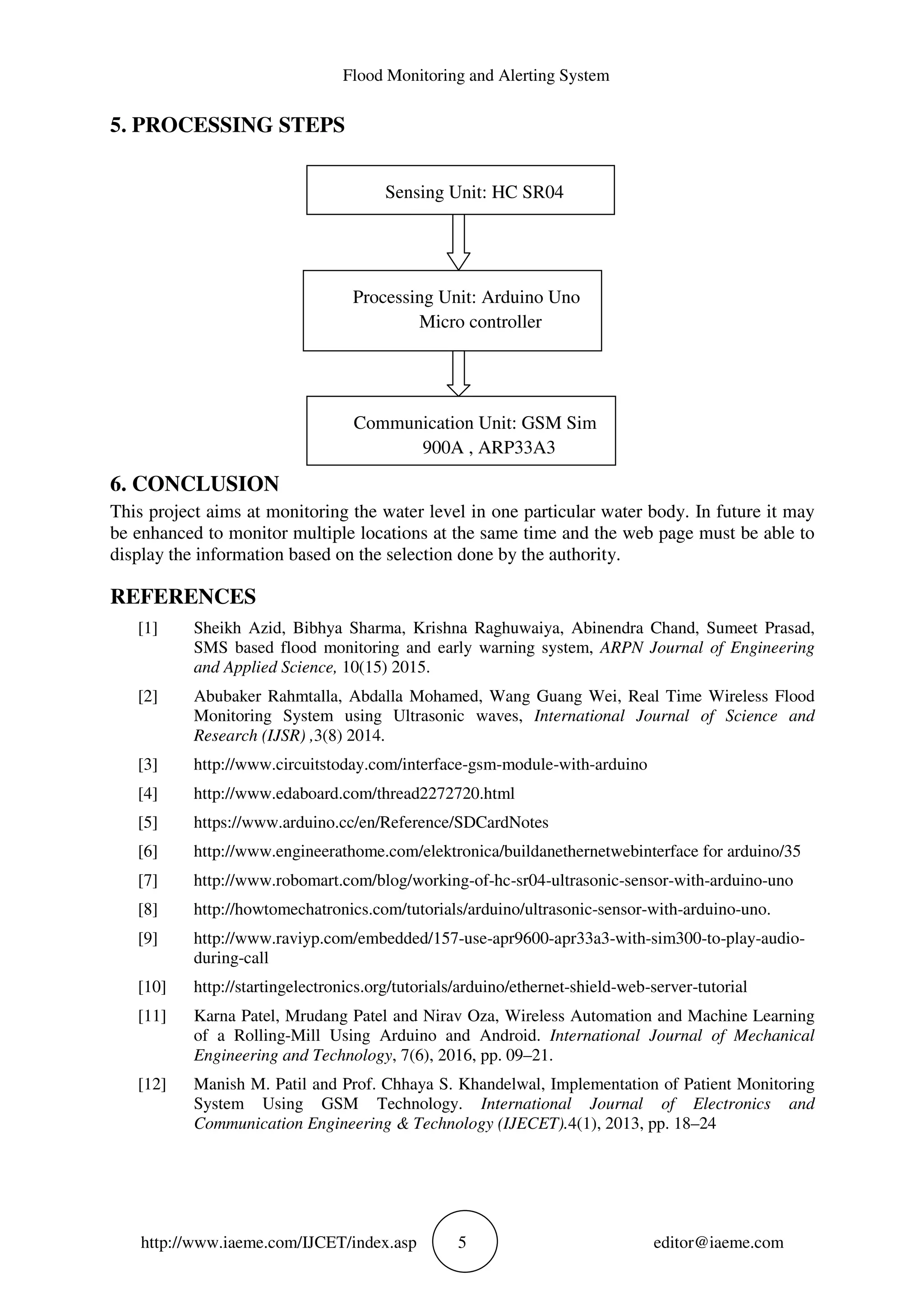 FLOOD MONITORING AND ALERTING SYSTEM | PDF