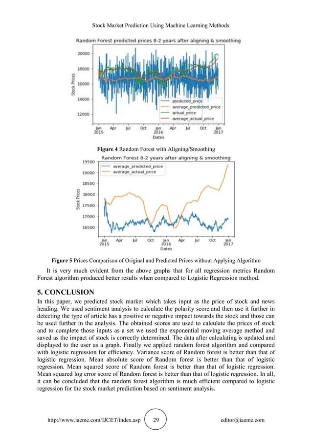 STOCK MARKET PREDICTION USING MACHINE LEARNING METHODS | PDF