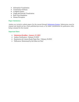 International Journal of Computer Graphics and Animation (IJCGA) | PDF