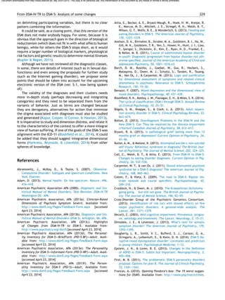 From DSM-IV-TR to DSM-5: Analysis of some changes | PDF