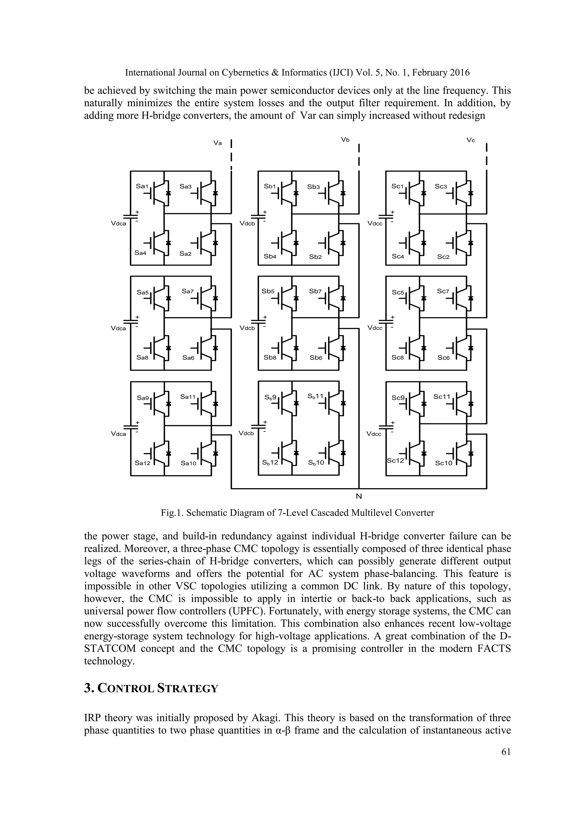 DG FED MULTILEVEL INVERTER BASED D-STATCOM FOR VARIOUS LOADING CONDITIONS | PDF