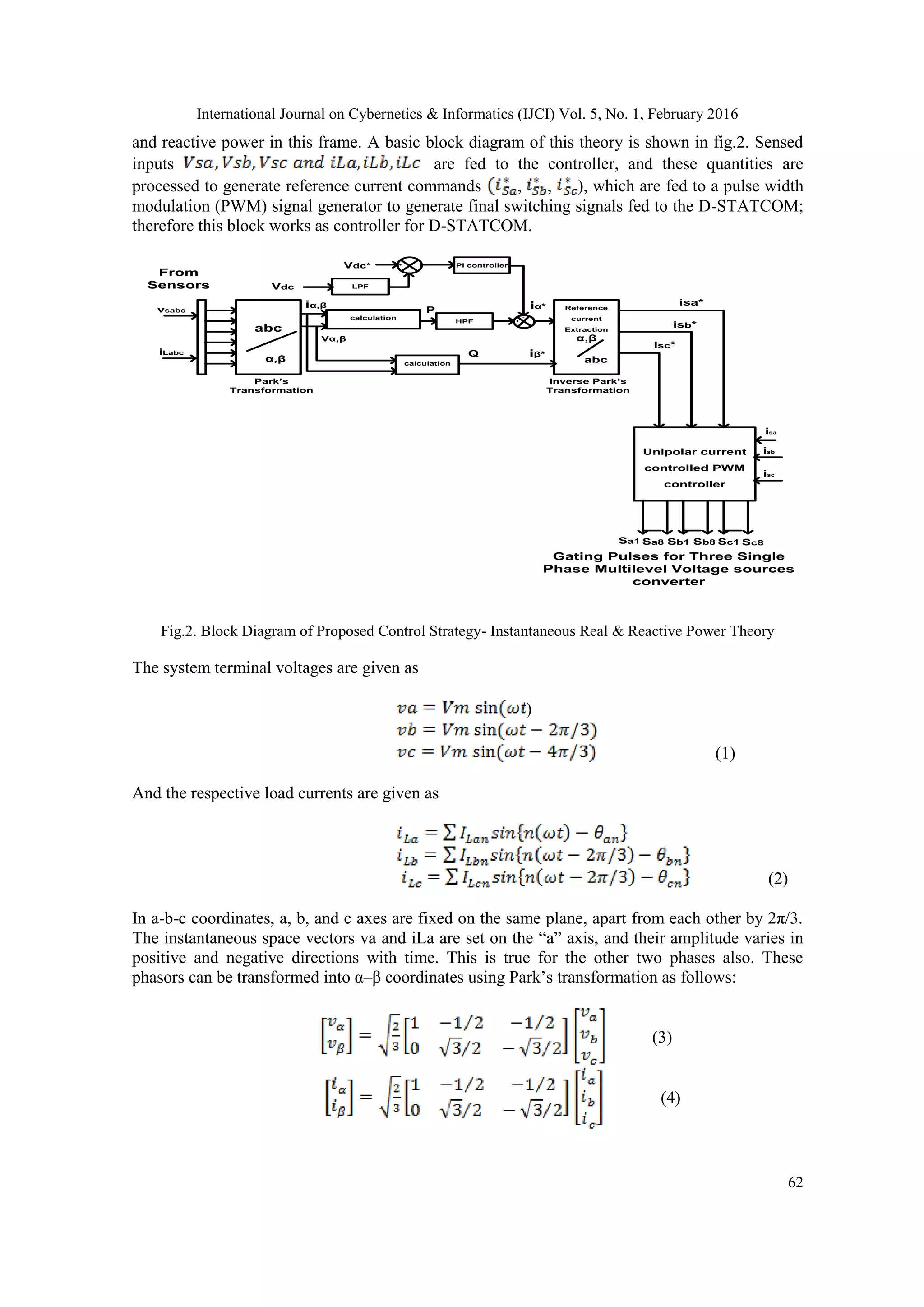 DG FED MULTILEVEL INVERTER BASED D-STATCOM FOR VARIOUS LOADING CONDITIONS | PDF