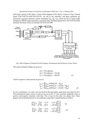 DG FED MULTILEVEL INVERTER BASED D-STATCOM FOR VARIOUS LOADING CONDITIONS | PDF
