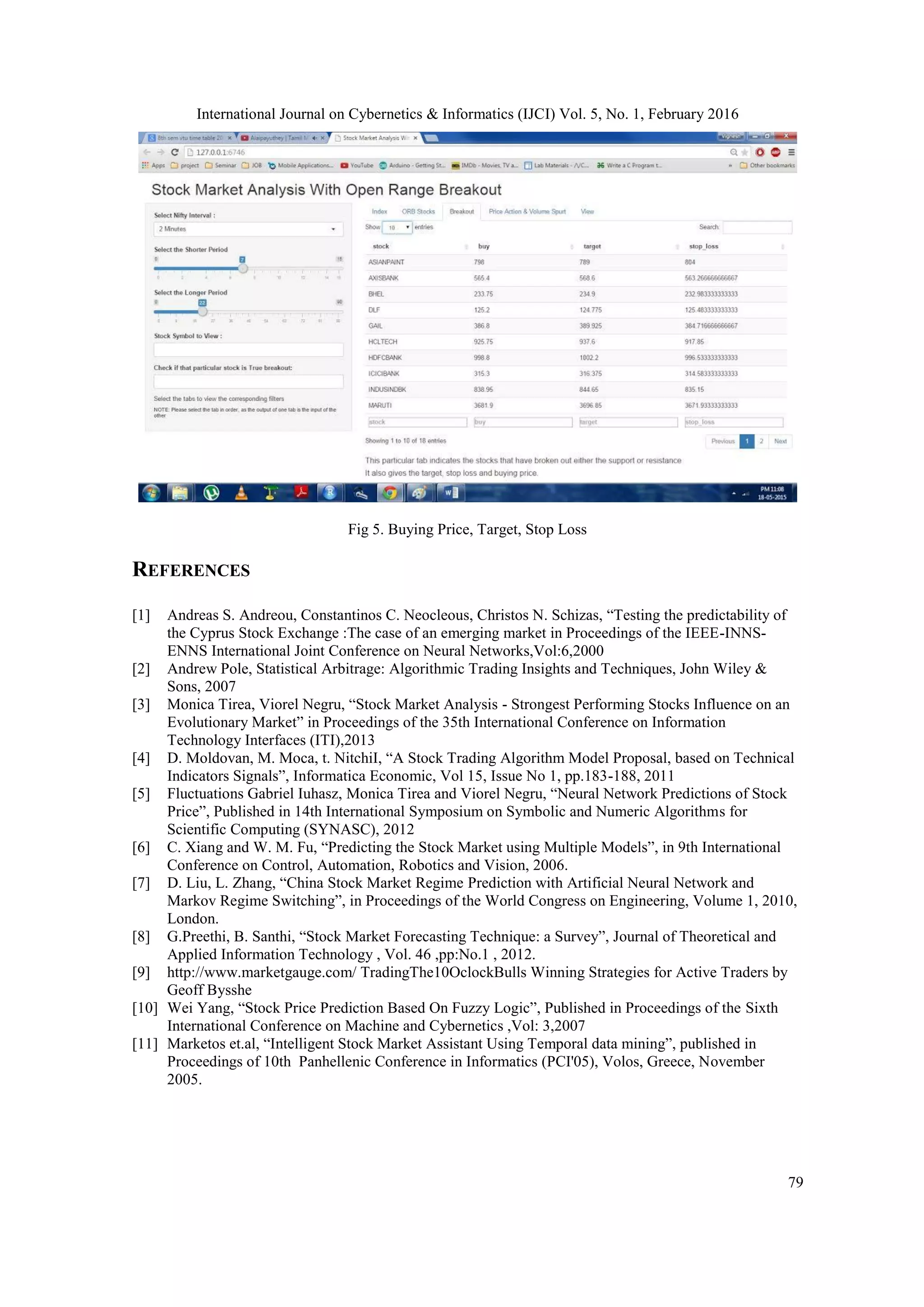 OPENING RANGE BREAKOUT STOCK TRADING ALGORITHMIC MODEL | PDF