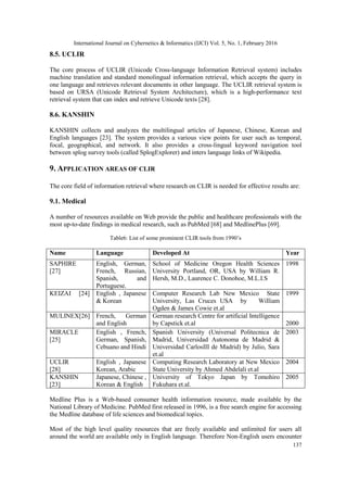 A SURVEY ON CROSS LANGUAGE INFORMATION RETRIEVAL | PDF