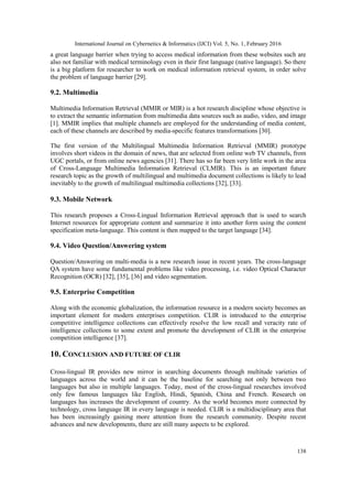 A SURVEY ON CROSS LANGUAGE INFORMATION RETRIEVAL | PDF