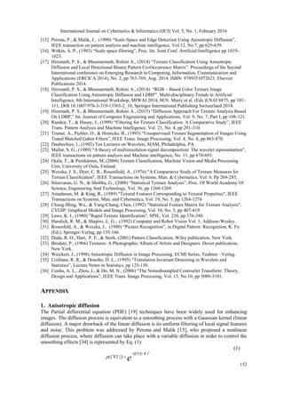 PDE BASED FEATURES FOR TEXTURE ANALYSIS USING WAVELET TRANSFORM | PDF