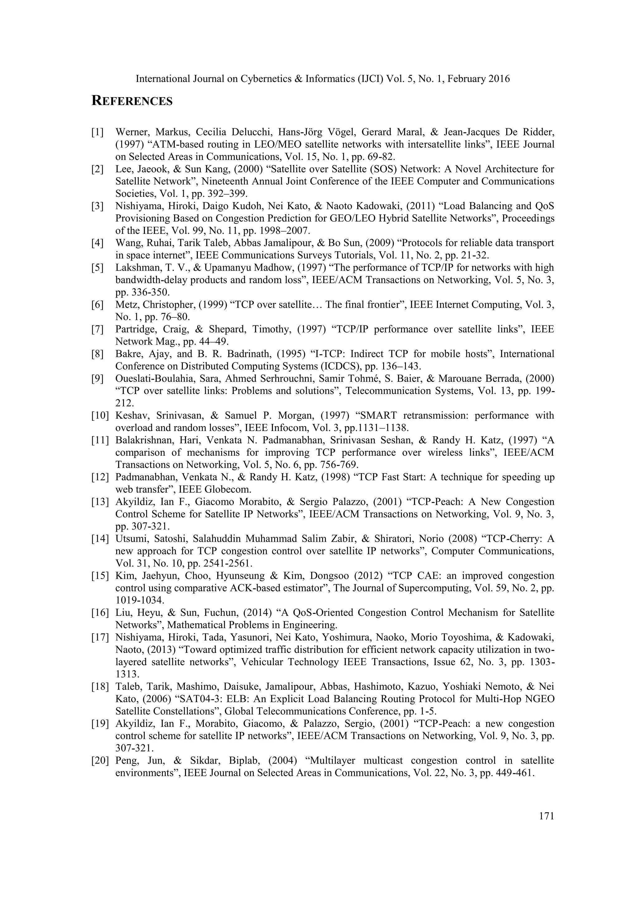 CONVEX OPTIMIZATION BASED CONGESTION CONTROL IN LAYERED SATELLITE NETWORKS | PDF