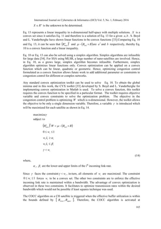 CONVEX OPTIMIZATION BASED CONGESTION CONTROL IN LAYERED SATELLITE NETWORKS | PDF