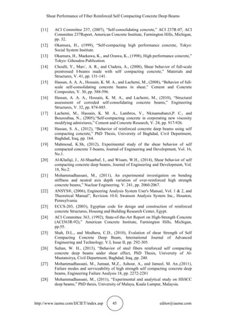 SHEAR PERFORMANCE OF FIBER REINFORCED SELF COMPACTING CONCRETE DEEP BEAMS | PDF