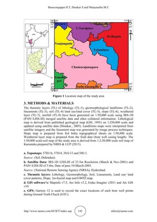 VALIDATION OF DERIVED GROUNDWATER POTENTIAL ZONES (GWPZ) USING GEO ...