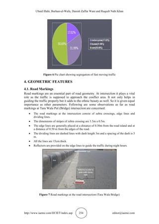 TRAFFIC FLOW ANALYSIS & EFFICIENCY OF GEOMETRIC DESIGN OF A T ...
