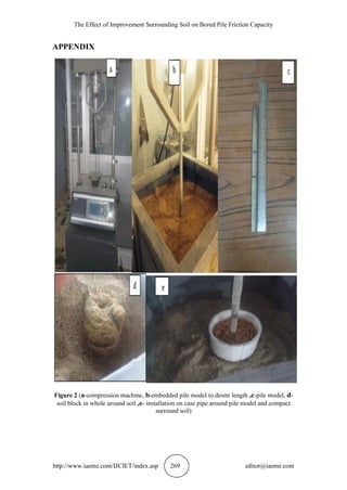 THE EFFECT OF IMPROVEMENT SURROUNDING SOIL ON BORED PILE FRICTION ...