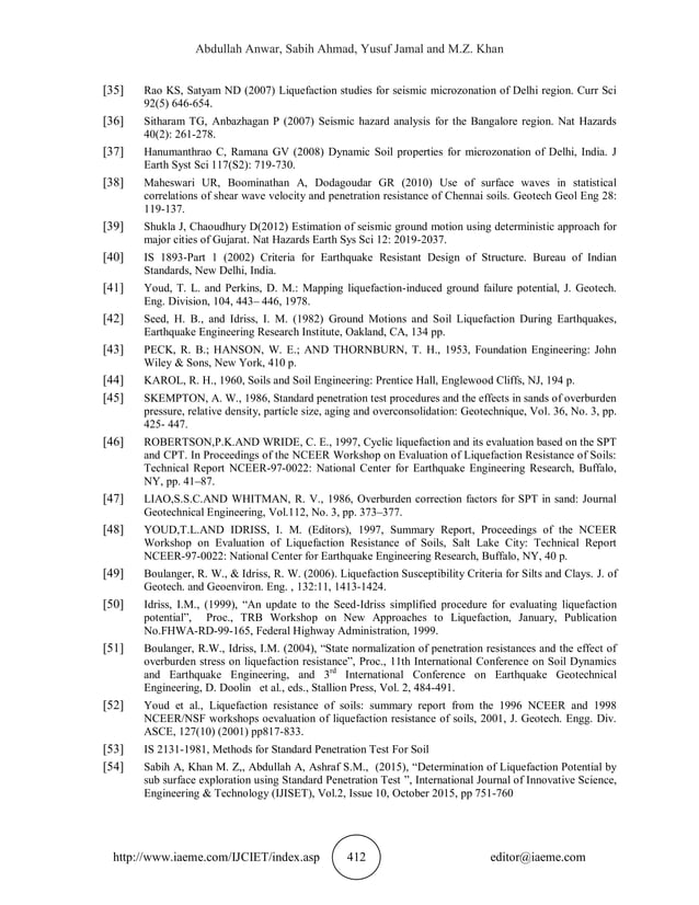 ASSESSMENT OF LIQUEFACTION POTENTIAL OF SOIL USING MULTI-LINEAR REGRESSION MODELING | PDF ...