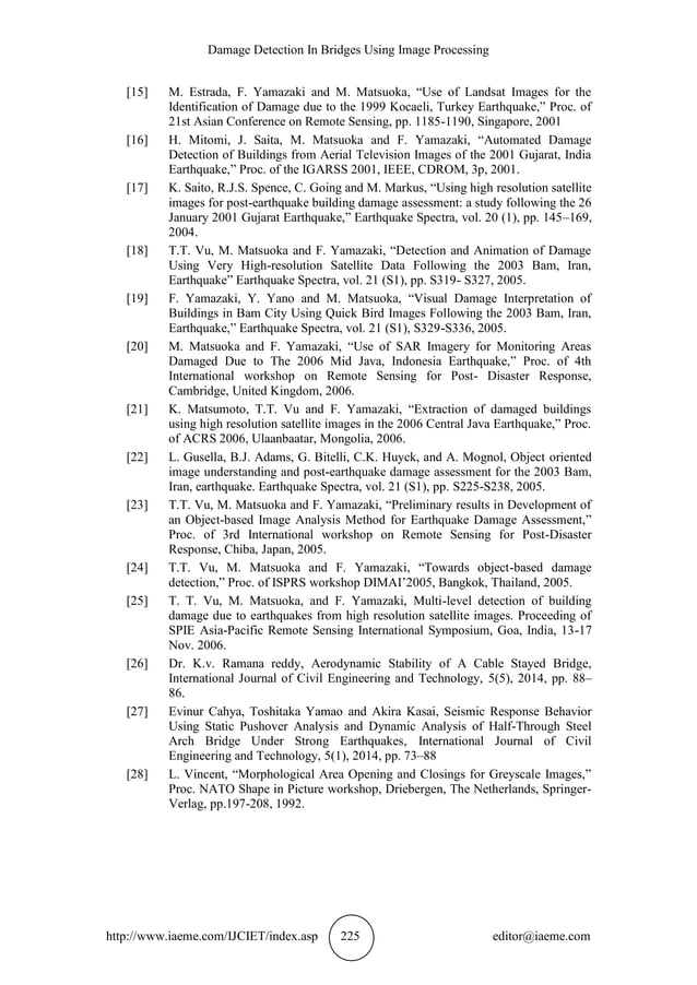 DAMAGE DETECTION IN BRIDGES USING IMAGE PROCESSING | PDF