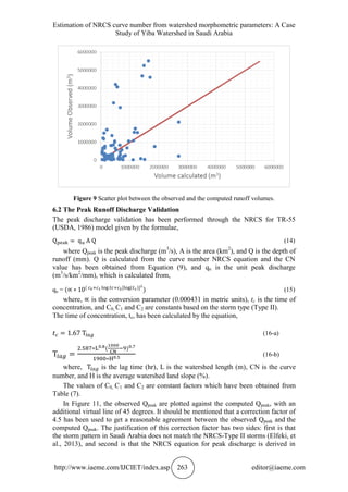 ESTIMATION OF NRCS CURVE NUMBER FROM WATERSHED MORPHOMETRIC PARAMETERS: A CASE STUDY OF YIBA ...