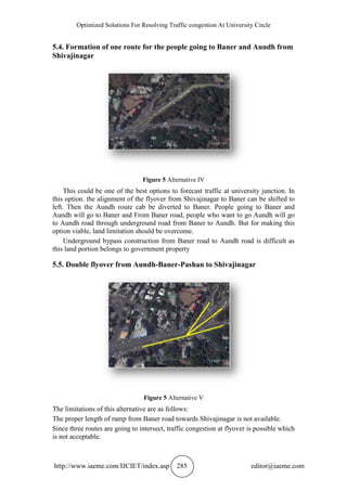 OPTIMIZED SOLUTIONS FOR RESOLVING TRAFFIC CONGESTION AT UNIVERSITY CIRCLE | PDF