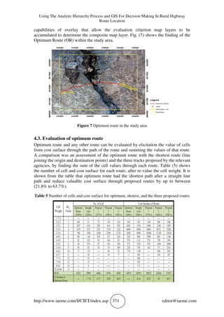 USING THE ANALYTIC HIERARCHY PROCESS AND GIS FOR DECISION MAKING IN ...