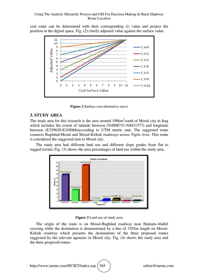 USING THE ANALYTIC HIERARCHY PROCESS AND GIS FOR DECISION MAKING IN RURAL HIGHWAY ROUTE LOCATION ...