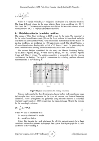 ASSESSMENT OF FLOOD MITIGATION MEASURE FOR MITHI RIVER – A CASE STUDY | PDF
