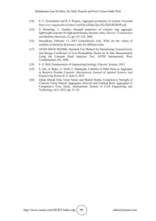 ENGINEERING CHARACTERISTICS OF VOLCANIC ROCK AGGREGATES OF RWANDA | PDF ...