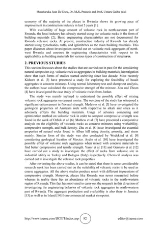 ENGINEERING CHARACTERISTICS OF VOLCANIC ROCK AGGREGATES OF RWANDA | PDF ...