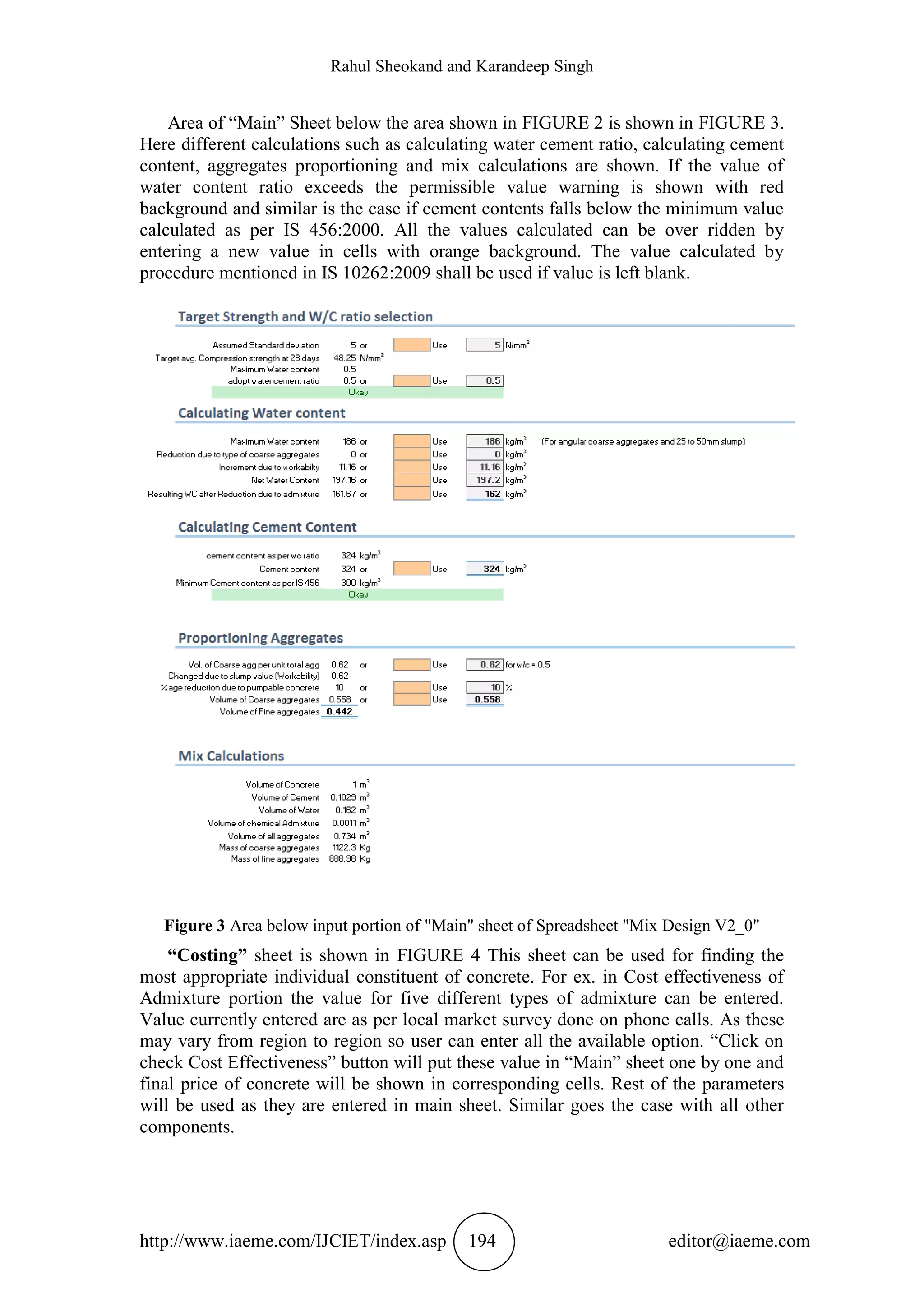 COST EFFECTIVENESS OF CONCRETE MIX DESIGN BASED ON VARIOUS CONSTITUENTS ...