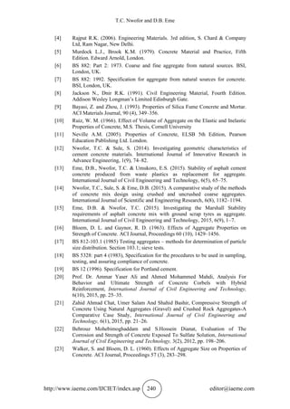 APPRAISAL ON THE STRENGTH OF CONCRETE PRODUCED WITH VARYING AGGREGATE ...