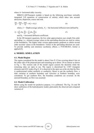 NUMERICAL MODELLING OF BRINE DISPERSION IN SHALLOW COASTAL WATERS | PDF